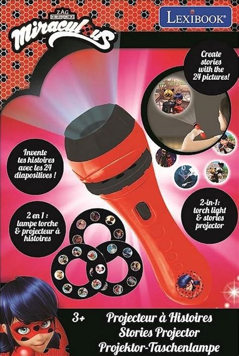 Lexibook Miraculous Torch Light And Projector With 3 Discs 24 Images Tales Of Ladybug And Cat