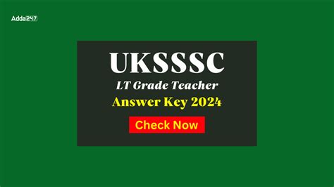 uksssc lt grade teacher answer key 2024 out download response sheet pdf