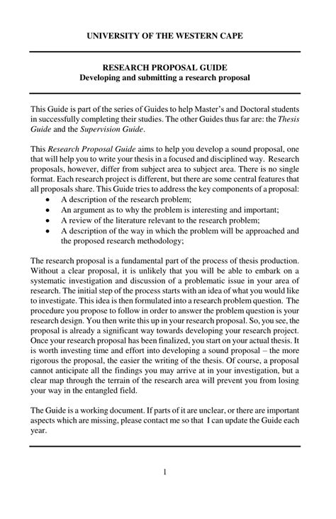 Pdf Research Proposal Guide