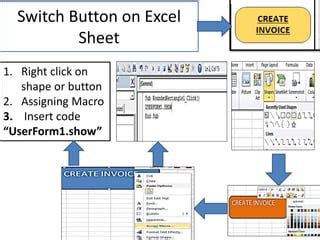 Sales Invoice VBA Excel User Form PPTX Computer Software And Applications Computing