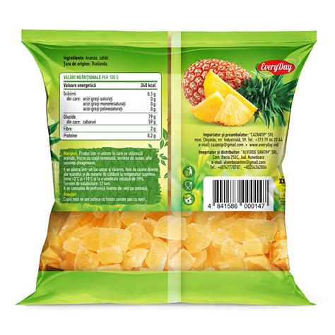 Ананас сушеный, кубик, 90г Купить в Молдове Кишинёве Цена