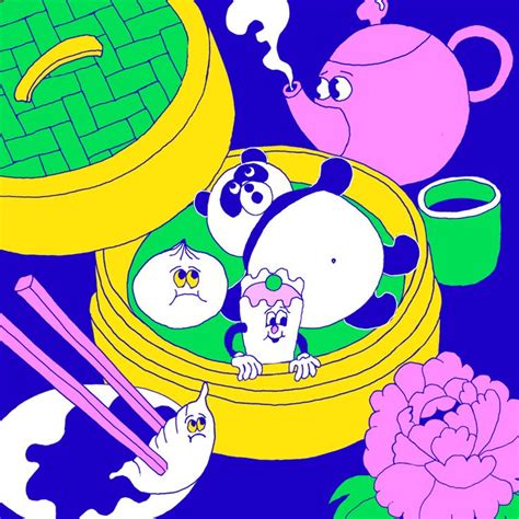 Animation Dim Sum Time On Behance Graphic Arts Illustration Graphic Illustration Illustrators