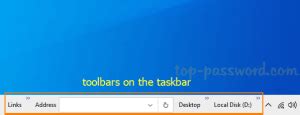 How to Backup or Reset Taskbar Toolbars in Windows 10 | Password Recovery