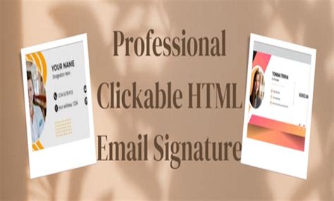 Create Responsive And Clickable Html Email Signature By Sanaghafoor79 Fiverr