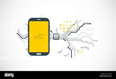Mobile Phone Background Вig Data Flow Processing Concept Cloud
