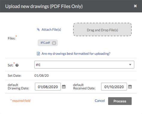 Upload Drawings Procore