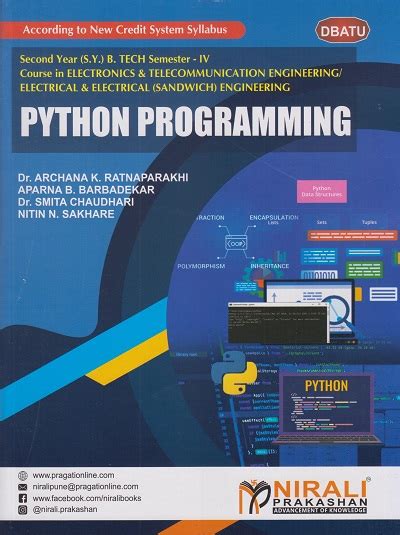 Python Programming Second Year Sy B Tech Semester 4 Electrical And Electrical Sandwich