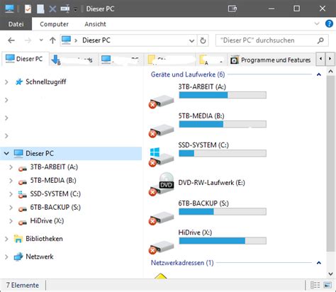 All Drives Get Red Symbol When Network Drive Connects Windows 10