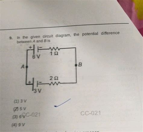In The Given Circuit Diagram The StudyX