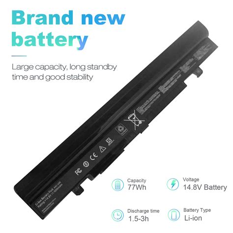 8 Cell Battery for ASUS A32-U46 A41-U46 A42-U46 U46E U46J U46JC U56 ...