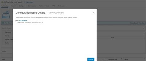Vmware Issue Maybe Someone Else Encountered The Vsphere Distributed Switch Configuration On