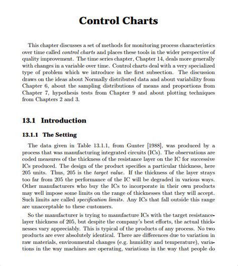 FREE 11 Sample Control Chart Templates In PDF Excel MS Word