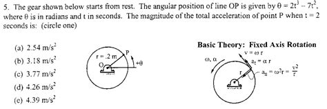 solved the gear shown below starts from rest the angular