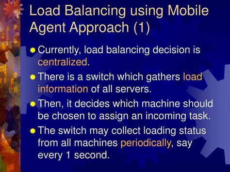 Ppt Load Balancing Using Mobile Agent Approach Powerpoint