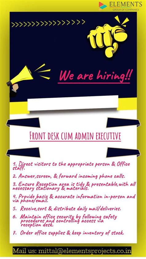 Mittal Katariya On Linkedin Hrjobs Hiringpost Frontdesk