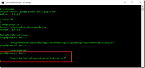 How To Use Nslookup To Check Dns Txt Record 250 Hello