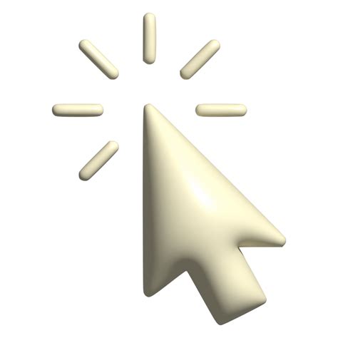 3d Icon Of Cursor Pointer 22675974 Png