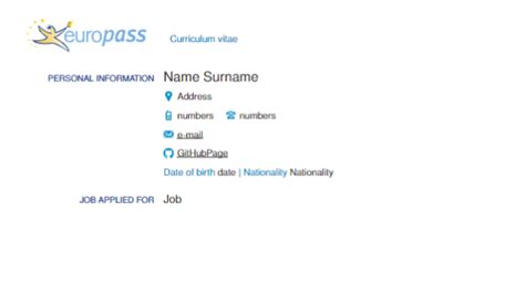 Preamble How Can I Add Skype Adress In My Europasscv Tex Latex