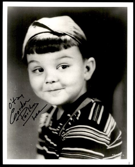 Gordon Porky Lee Our Gang 8 X 10 Photograph Signed Autograph No Coa