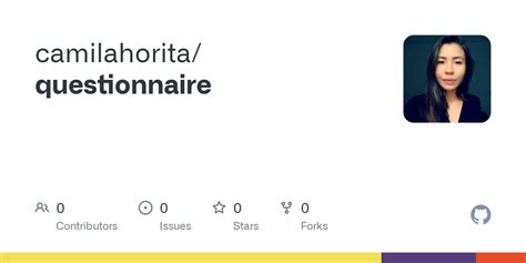 GitHub Camilahorita Questionnaire