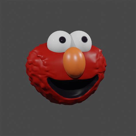 Stl File Elmo Sesame Street 🎲・3d Printing Design To Download・cults