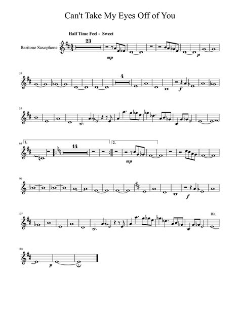 Baritone Sheet Music For Saxophone Baritone Solo Download And Print