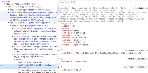 Non Prod Bug Restore Element Font Weight Issue MetaMask Metamask Extension GitHub