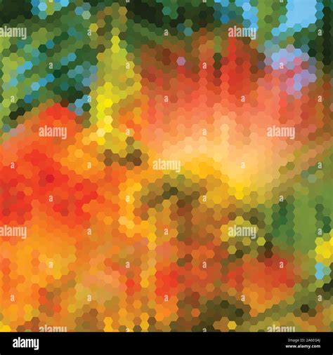 Background With Colorful Hex Grid Stock Vector Image Art Alamy