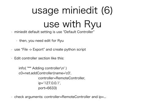 How To Use Miniedit Pdf