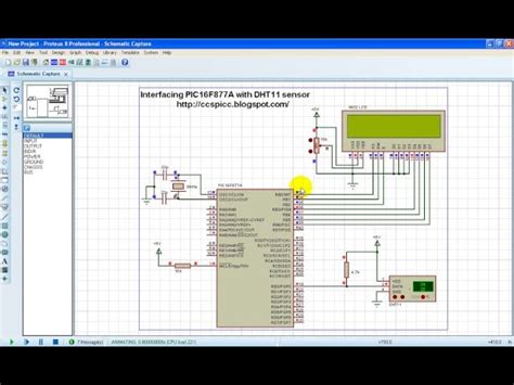 interfacing dht11 sensor with pic16f877a ccs c compiler proteus