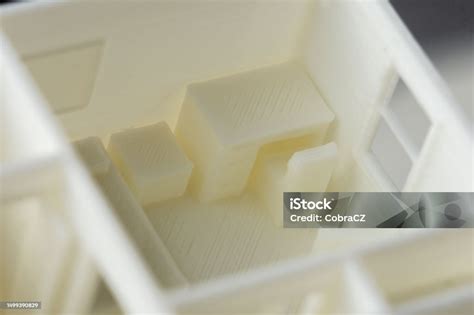 테이블과 의자가 있는 침실의 세부 사항 클로즈업 건축용 Fdm 기술을 사용하여 3d 프린터로 인쇄된 3d 모델 0명에 대한 스톡 사진 및 기타 이미지 Istock