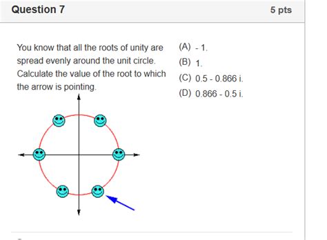 Solved You Know That All The Roots Of Unity Are Spread