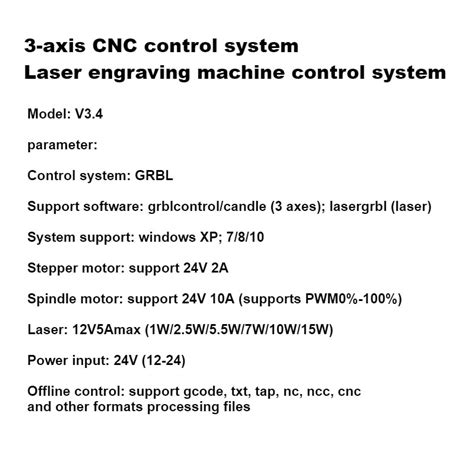 3 Axis Grbl 1 1f Cnc Lézeres Vezérlő Rendszer Router Lézer Gravírozó Control Board Offline
