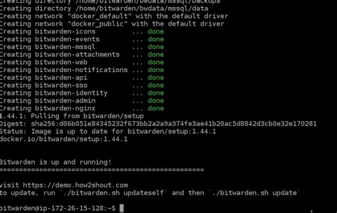 how to install bitwarden server on ubuntu 24 04 22 04 lts via docker