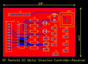 RF Remote DC Motor Direction ControllerReceiver OSHWLab