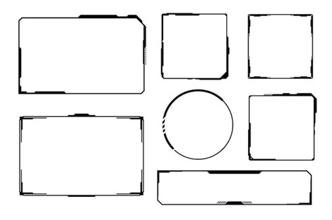 Premium Vector Vector Frame Tech Futuristic Interface Ui Element