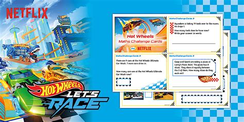 👉 Hot Wheels Maths Challenge Cards Ages 5 7 Twinkl