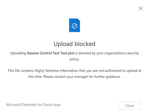 MDCA Endpoint DLP Session Control In Harmony Cloudy Security