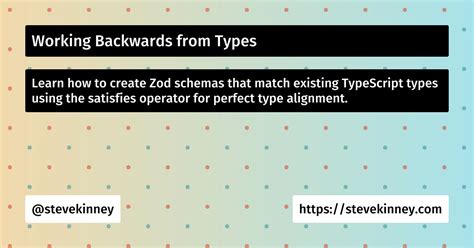Working Backwards From Types Full Stack Typescript Steve Kinney