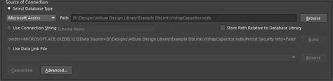 Linking Existing Components To A Company Database Using A Database Link File Altium Designer