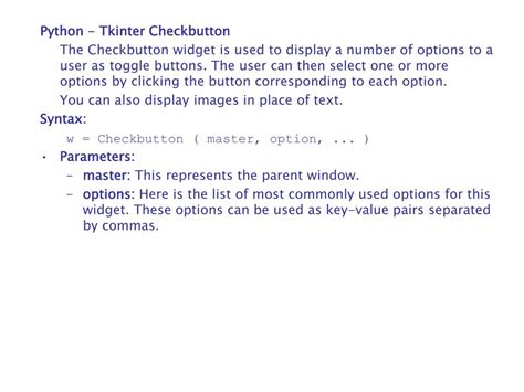 PPT 18 Python GUI Programming Tkinter PowerPoint Presentation Free Download ID 5576858