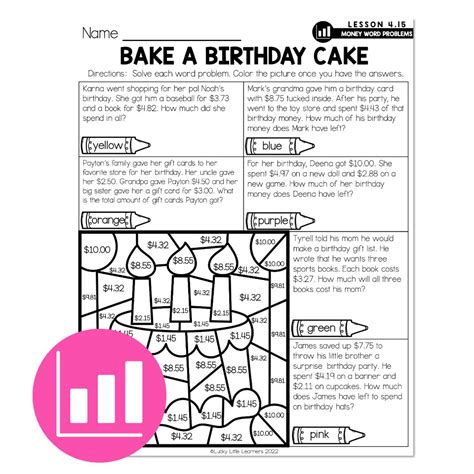 Lucky To Learn Math Mixed Addition And Subtraction Money Word Problems Lesson 415