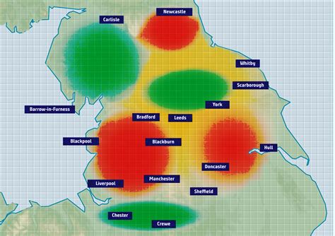 Heatmap Reveals Which Counties Across The North Of England Have The