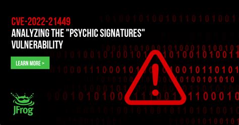 Cve 2022 21449 Psychic Signatures Java Vulnerability Analysis Jfrog