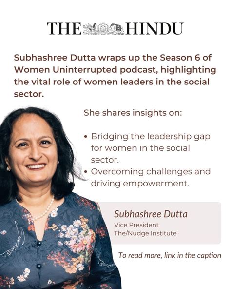 subhashree dutta vice president at the nudge institute joins the