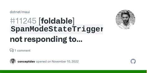 [foldable] `spanmodestatetrigger` not responding to span unspan events