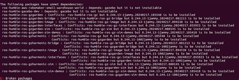 How To Fix Ros2 Humble Broken Packages Open Discussions The Construct Ros Community