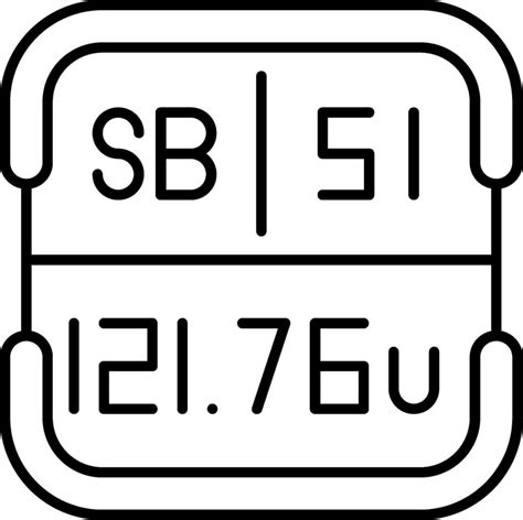 Antimony Periodic Table Element 48945336 Vector Art At Vecteezy