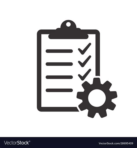 Technical Check List Checklist Clipboard Icon Vector Image