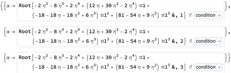 different real roots were obtained when solving the equation